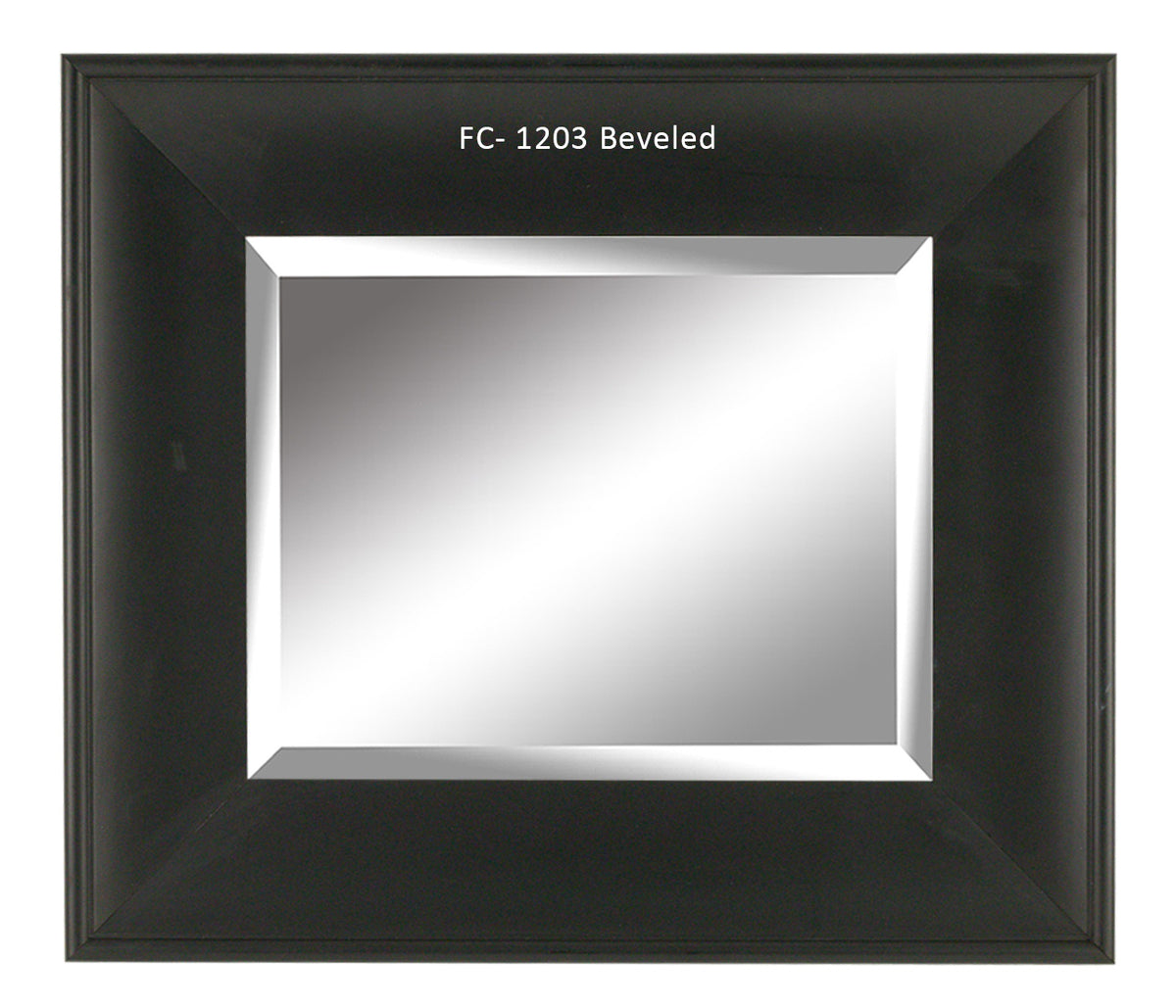 FC-1203 Modern Black Scoop – CUSTOM MIRRORS USA